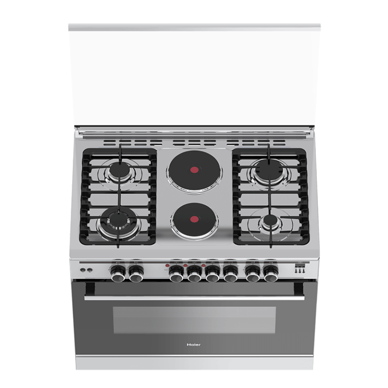Haier 4 Gas Burner + 2 Electric Plates 90x60 Cooker with Electric Long ...
