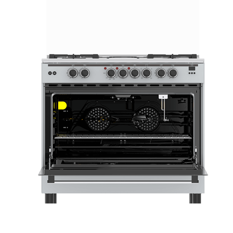 Haier 4 Gas Burner + 2 Electric Plates 90x60 Cooker with Electric Long ...