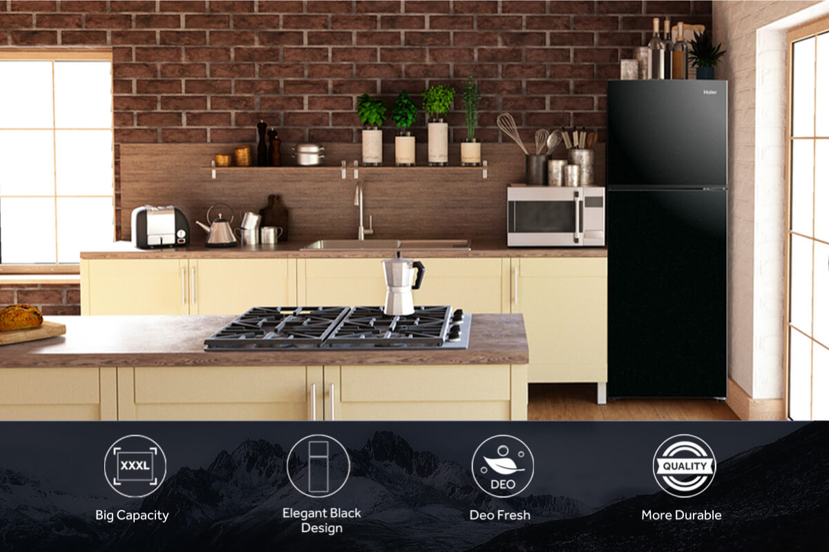 Haier 211L TM Fridge Black HRF-239FA(KE) Inverter/No Frost In Kenya